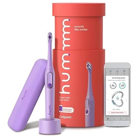 Amazon.com: hum by Colgate Smart Electric Toothbrush Kit, Rechargeable ...