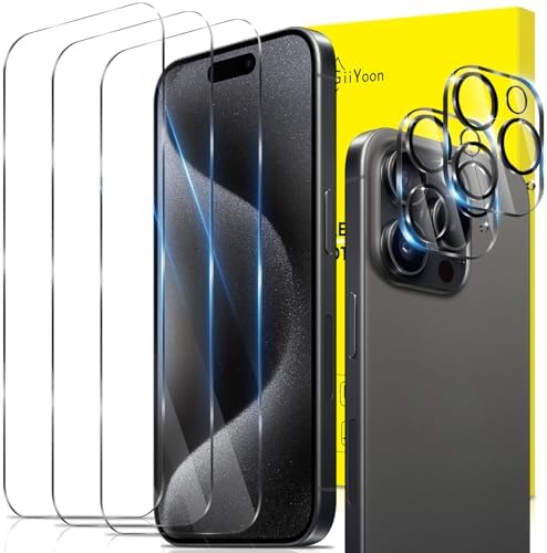Amazon.com: GiiYoon 2+3 Pack Screen Protector for iPhone 15 Pro Max ...