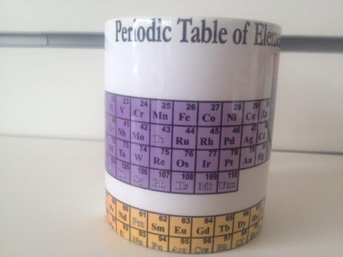 Amazon.com: DGM The Periodic table of the Elements Mug Cup Science Gift ...