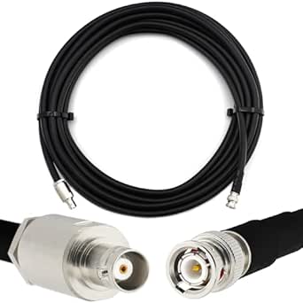 RANGEFUL 3.3ft (1m) BNC Male to BNC Female UHF RG213 CB Coaxial Cable ...