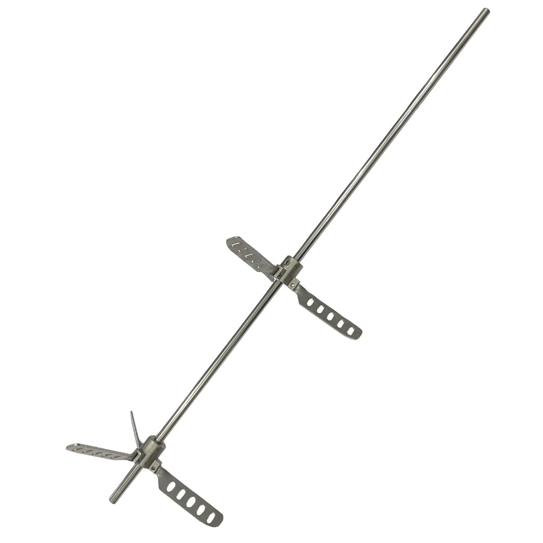 Cosmostar Stainless Steel Mixing Expandable Blade 55 Gallon Paint Mixer ...