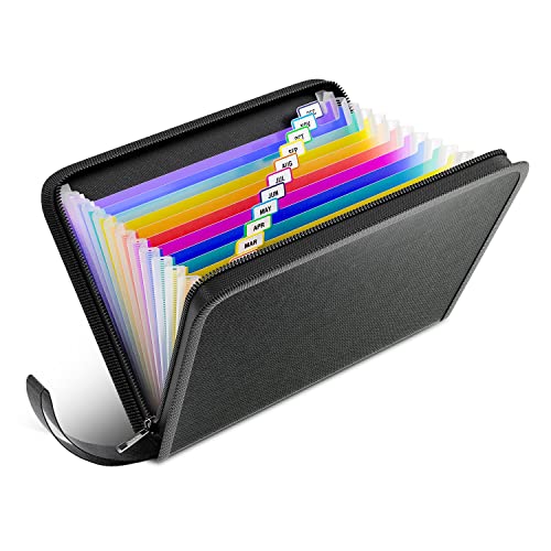 Snapklik.com : Important Document Organizer, Fireproof & Waterproof, 12 ...