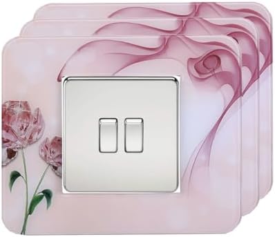 3 Pack Acrylic Light Switch Surround, Light Socket Surround, Red ...
