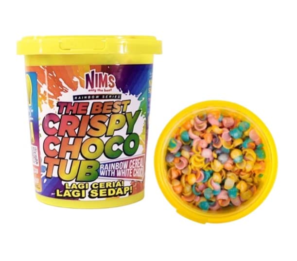 Amazon.com : Nims Crispy Choco Tub - Rainbow Mini Crunch 260g - A great ...