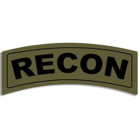 Amazon.com: LPF USA Green Recon Tab Shaped Sticker (Army Military ...