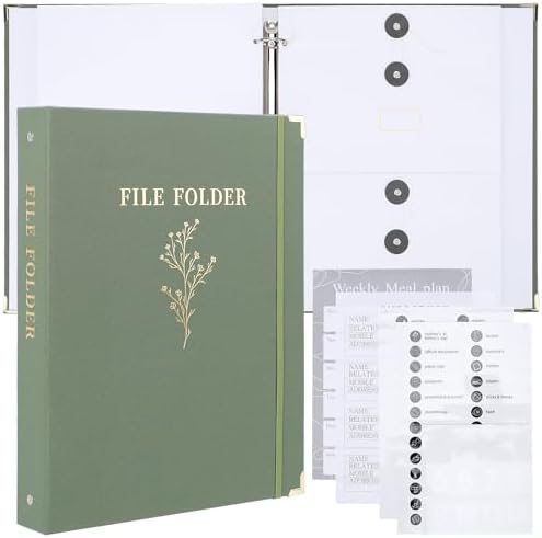 Amazon.com : Document Organizer Folio,Binder Organizer, in Case I Go ...
