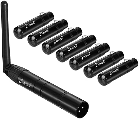 Amazon.com: Copkim 8 Pcs DMX Wireless DMX 512 Dfi DJ 2.4G Wireless DMX ...