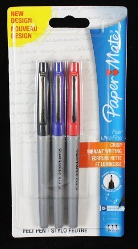 Paper Mate Flair Ultra Fine Fibre Tip Pen 0.5mm - Assorted Standard ...