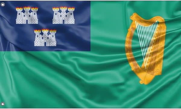 Amazon.com : Flag of Dublin, Ireland | Unique Design Print | Made in EU ...