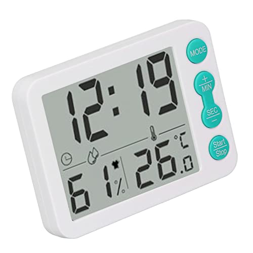 Digital Temperature Humidity Meter Powerful Magnet Time Setting ...