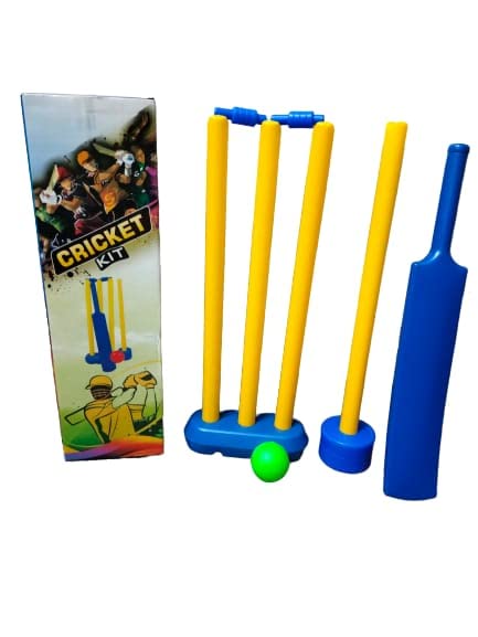 Buy Saanvi Agro New37 Plastic Cricket Kit Juniors Size 5 Forage Group 6 ...