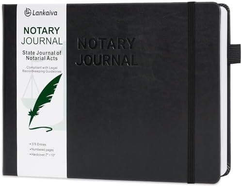 Amazon.com : Notary Journal Log Book - 10"X7" Executive Hardcover ...