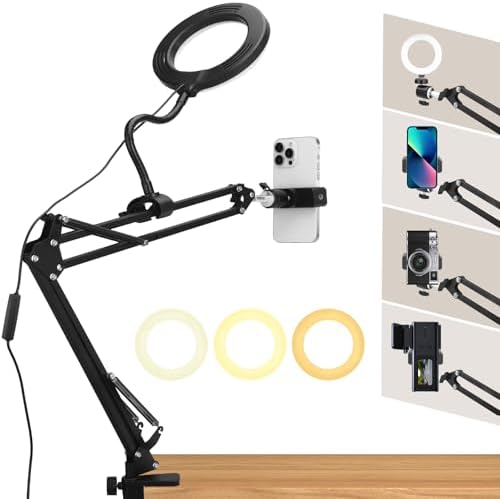 Overhead Tripod For Phone, Flexible Articulating Phone Holder For ...