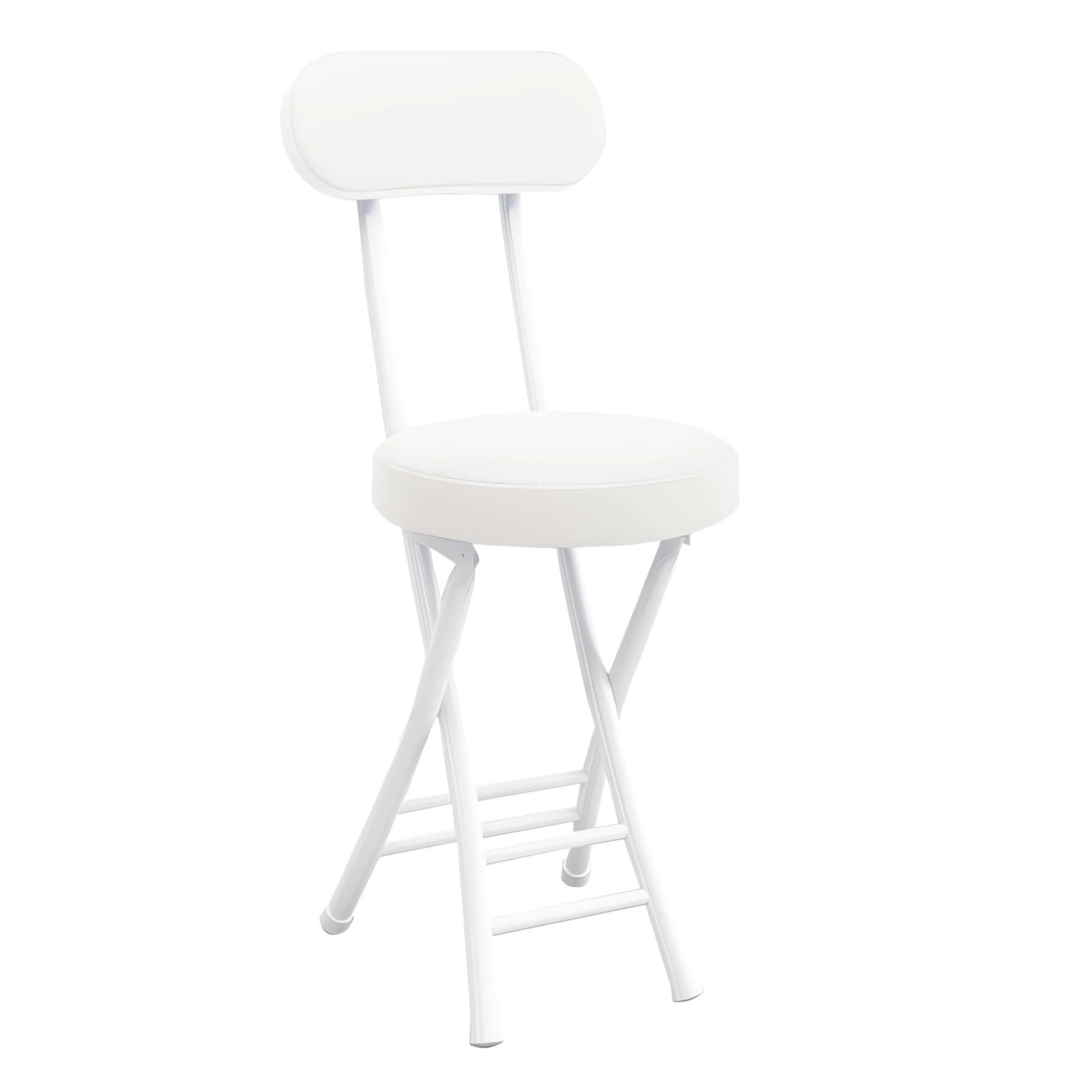 Amazon.com: WBQYIMF Folding Stool with Backrest, Cushioned Padded ...