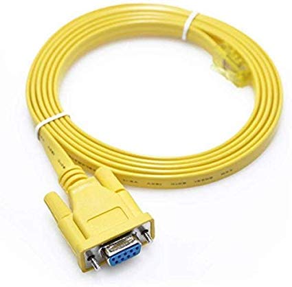 5ft Blue DB9 Female to RJ45 Male Serial Router Ethernet Console Cable ...