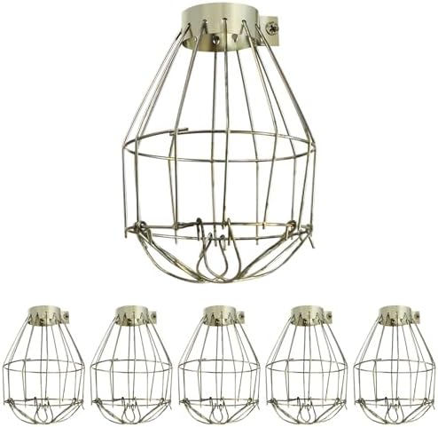 OSALADI Industrial Lamp Cover 6pcs Metal Light Bulb Cover Vintage ...