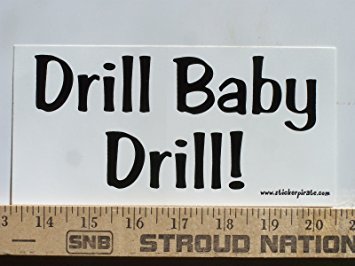 Amazon.com: Drill Baby Drill White Bumper Sticker/Decal : Sports & Outdoors