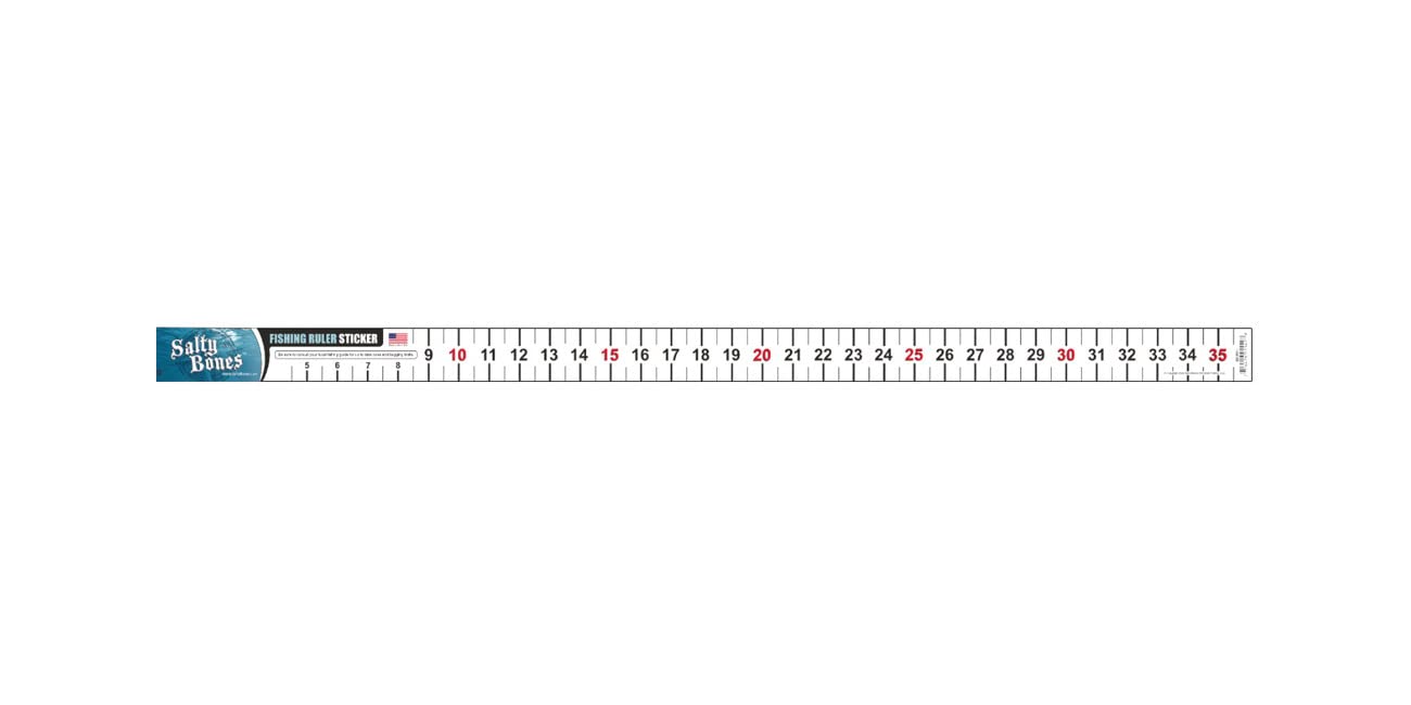Amazon.com: Salty Bones 36" Fishing Ruler Sticker : Sports & Outdoors
