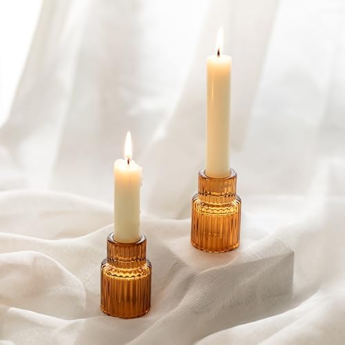Amazon.com: Candle Holders Set of 6 Dual Purpose Mixed 3colors ...