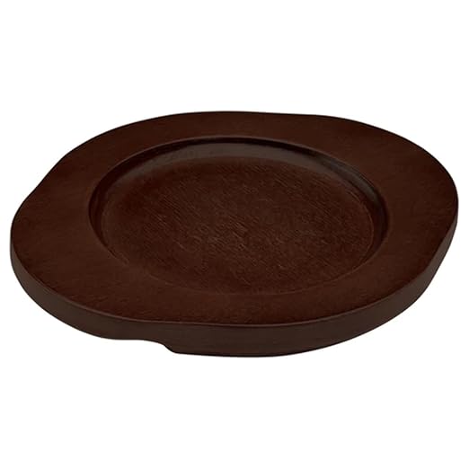 Amazon.com: Winco Wooden Underliner Cast Iron Platter CASM-5R & CAST-5 ...