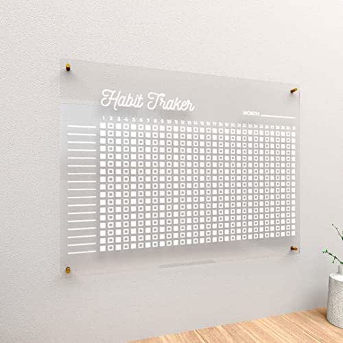 Amazon.com: Wall Planner Acrylic Calendar Dry Erase Board Made in USA ...