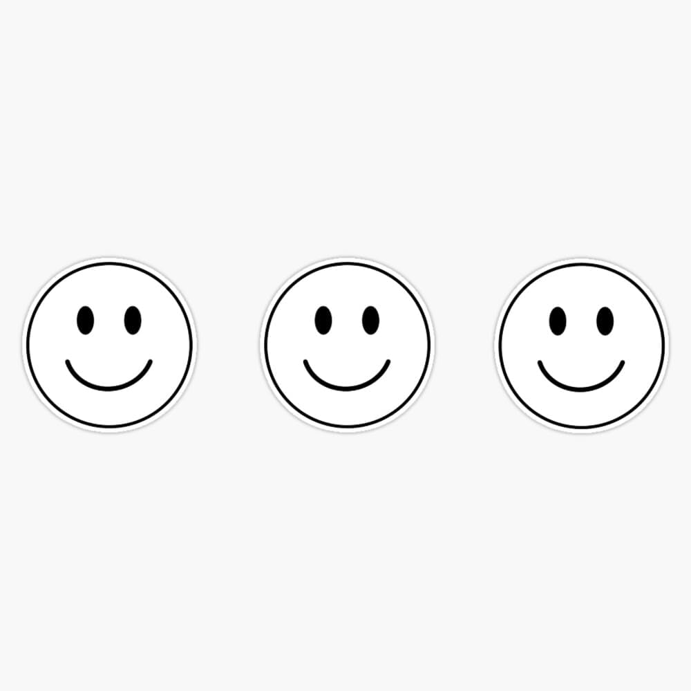 Amazon.com: Smiley Faces Sticker Vinyl Waterproof Sticker Decal Car ...