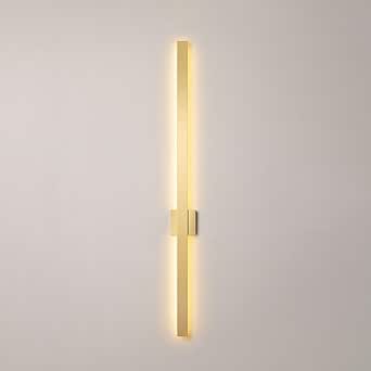 Jadssox Modern Linear Wall Sconce Lighting Indoor Wall Lamp Gold Wall Light Bar Long Strip Wall ...