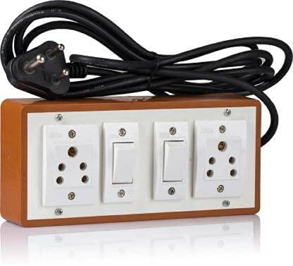 Buy Ganpati (2+2) PVC Extension Box Anchor 2 Socket and Anchor 2 Switch ...