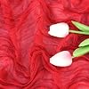Amazon.com: ROMANKAS Red Cheesecloth Table Runner 2 Packs 10FT Cotton ...