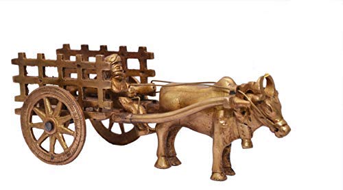 TRUSTFUL Handcrafted Antique Bull Cart | Brass Antique Bull Cart | Bail ...