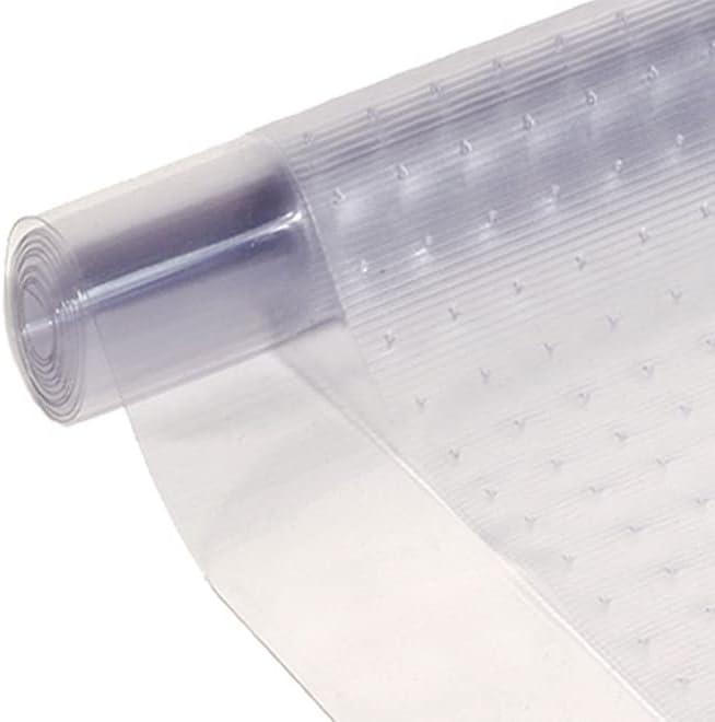 onlinemania Vinyl Clear Plastic Carpet Roll Mat Rug Protector Non-Slip ...