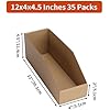 Amazon.com - ZBEIVAN Corrugated Cardboard Storage Bins,12x4x4.5inch, 35 ...