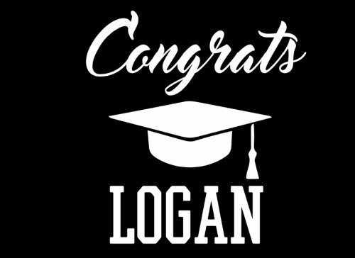 Congrats Logan: Graduation Cap Guest Signing Book For Party ...