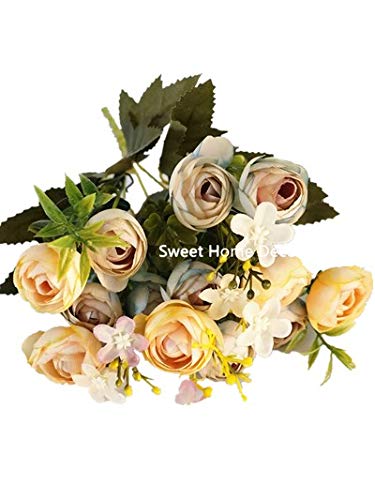 Amazon.com: Sweet Home Deco 11'' Silk Baby Ranunculus Artificial Flower ...