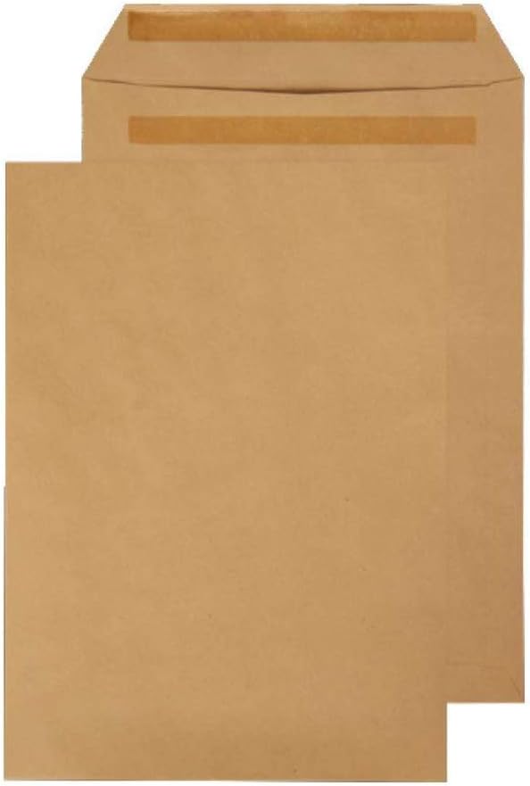 Orion Stationery C4, 324 x 229 mm, 80 GSM Paper Peel and Seal Brown ...