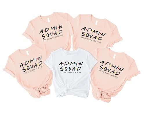 Amazon.com: Admin Squad T-Shirt, Administrative Assistant Shirt, Office ...