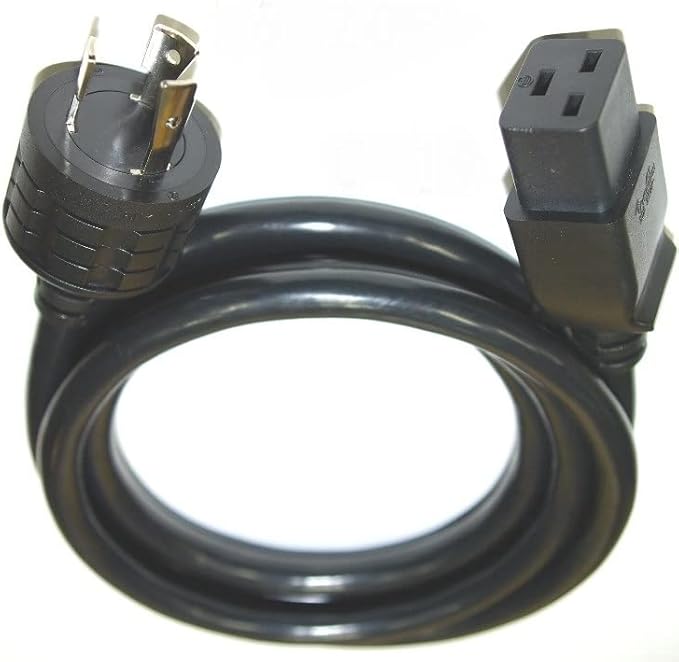 Amazon.co.jp: AC200V電源ケーブル C19：L6-20プラグ 250V-20A UPS・PDU・サーバーに : パソコン・周辺機器