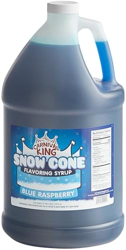 Amazon.com : Carnival King Blue Raspberry Snow Cone Syrup 1 Gallon ...