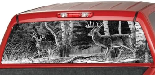 Amazon.com: Deers in a Forrest B/W Rear Window Graphic Decal Tint ...