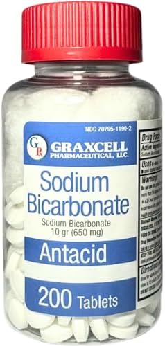 Amazon.com: Sodium Bicarbonate 650 MG, White : Health & Household