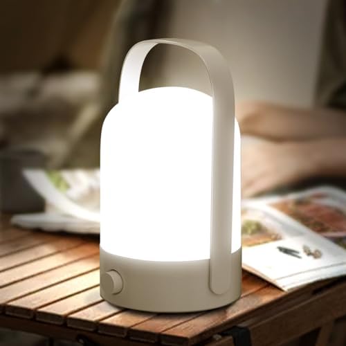 Vepiant Portable Cordless Lantern Table Lamp,360° Portable Handle ...