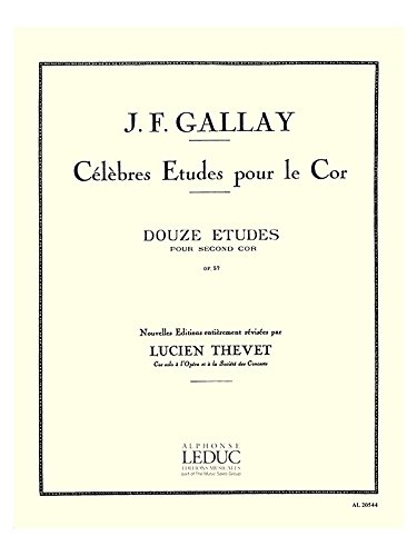 Amazon.com: JACQUES FRANCOIS GALLAY: 12 ETUDES POUR 2EME COR OP.57 ...
