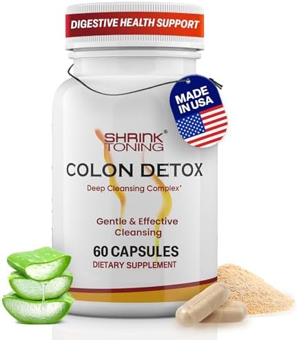 Shrink Toning Colon Detox – Advanced Colon Cleanse for Women & Men with ...