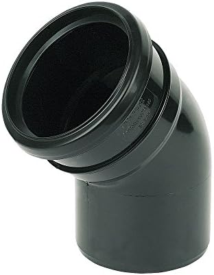 110MM Push Fit 90 Degree Double Socket Tee Branch - Black Soil Pipe and ...