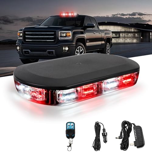 RED Mini Rechargeable Strobe Light 48 LED Remote Control Wireless ...