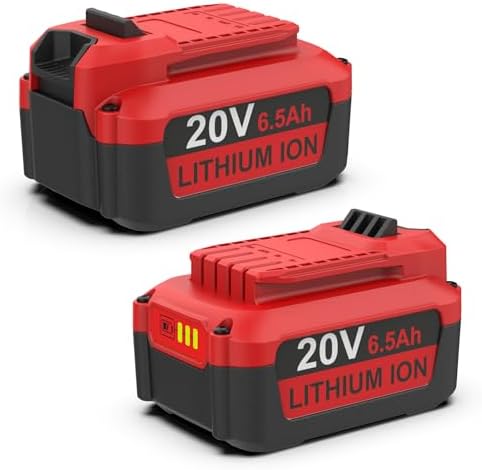 BECDXPal 2 Pack 6.5Ah Replacement for Craftsman 20V Battery CMCB205 ...
