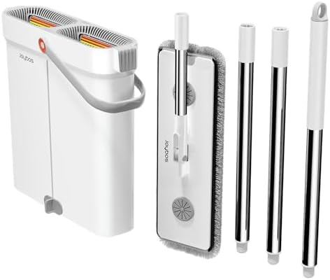 Amazon.com: Mop and Bucket with Wringer Set for Home, 3-Chamber ...