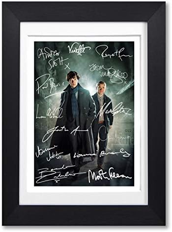 Sherlock Full Cast Signed Autograph Signature A4 Poster Photo Print ...