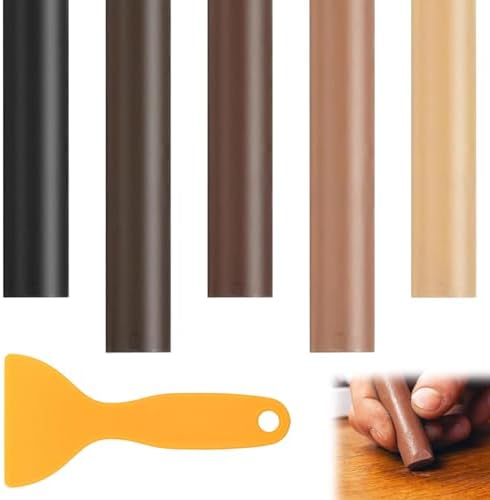 5Pcs Wax Filler Wood Repair Sticks Laminate Worktop Repair Kit Laminate ...