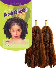 Amazon.com : Beauti Collection Synthetic Hair Afro Kinky Bulk - P1b/33 ...